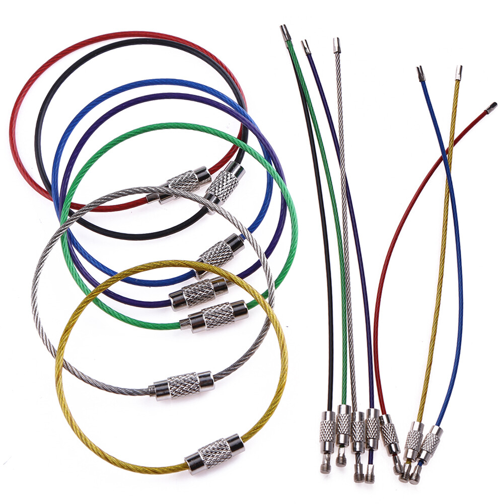 7pcs Key Loop Rope Loop Screw Lock Gadget Rope Lightweight for ...