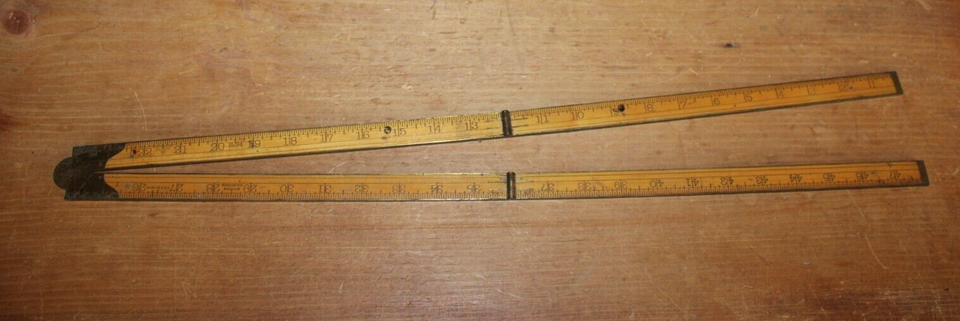 Vintage Sweetheart Stanley Rule Co. No. 94 Four-Foot Four-Fold Folding ...