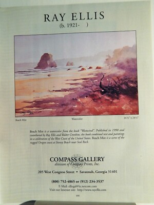RAY ELLIS ART PIECE VTG ORIG 1999 ADVERTISEMENT | eBay
