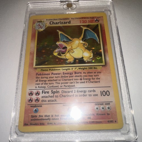 1995 Pokemon Base Set Charizard Holo Foil 4/102 | eBay