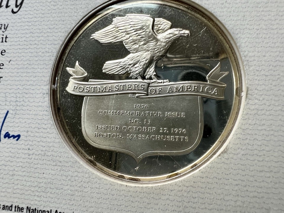 1976 .925 Sterling SILVER Postmasters of America #13 NATIVITY OGP 1st ...