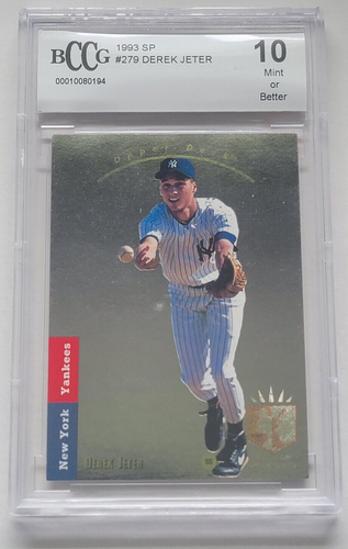 Derek Jeter 1993 UD SP #279 FOIL SP RC Rookie Card - BCCG 10 | eBay