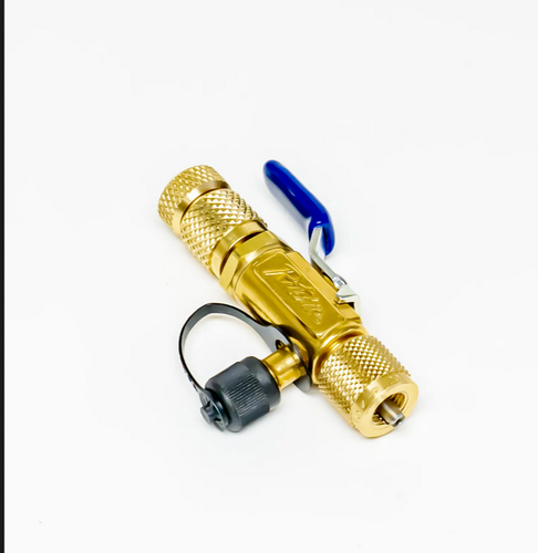 YELLOW JACKET 18975 1/4" Ball Valve 4 In 1 Vacuum Charge Valve & Core ...