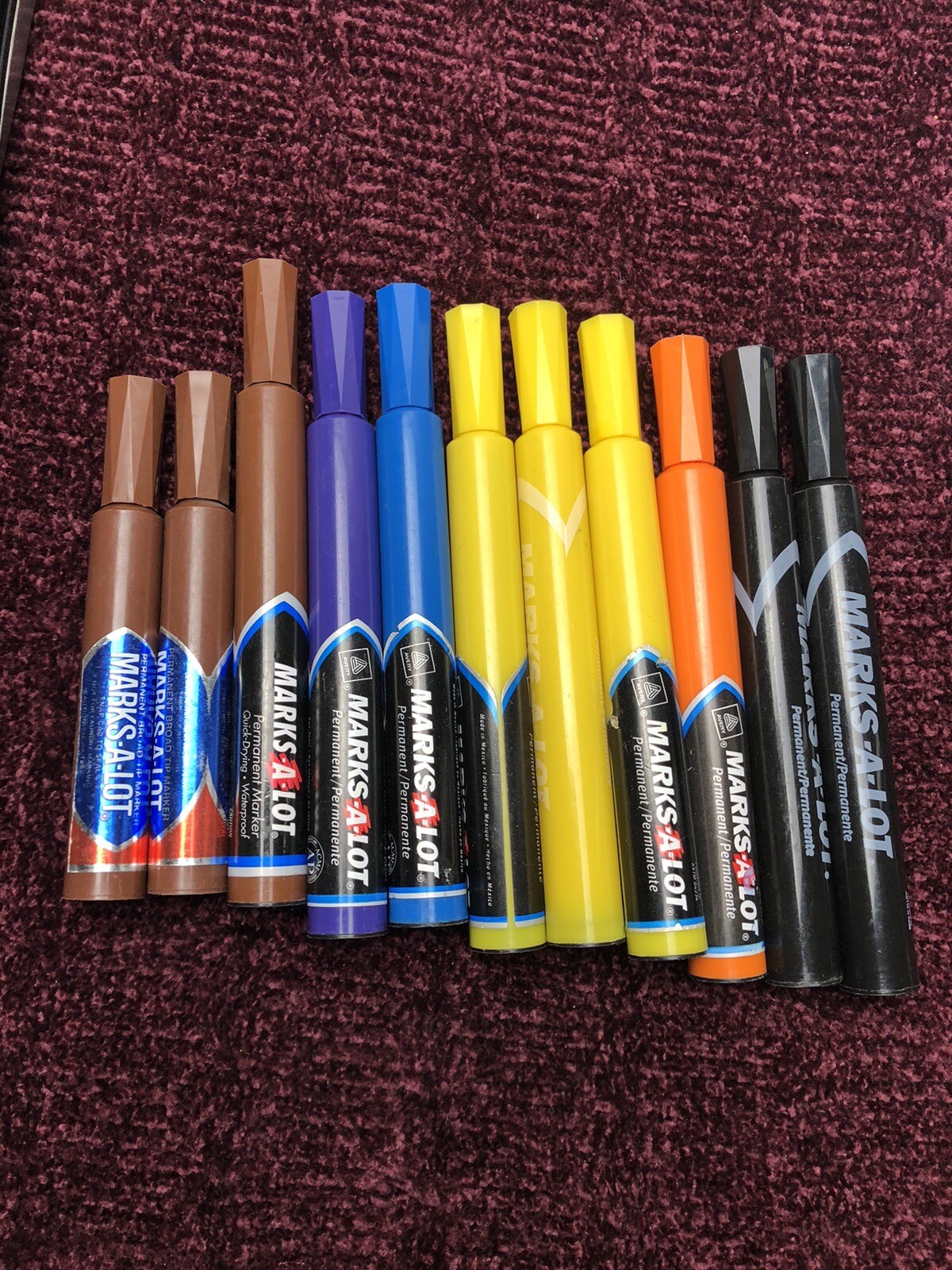 Marks-A-Lot; Vintage Magic Markers; Lot of 11 Permanent Markers Avery ...