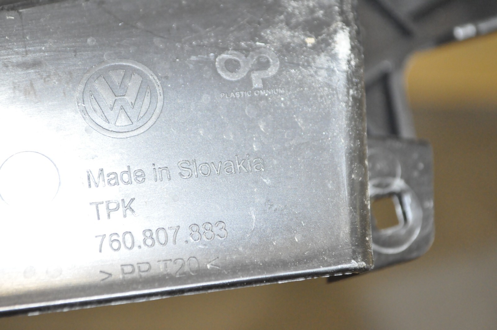 Original VW Touareg Stützteil 760807883 Stoßfänger vorne links | eBay