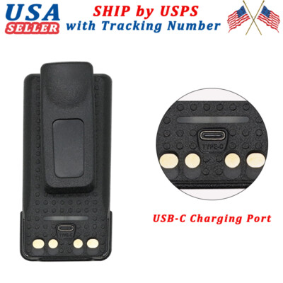 USB-C Charging Battery For Motorola APX900 APX1000 APX2000 APX3000 ...
