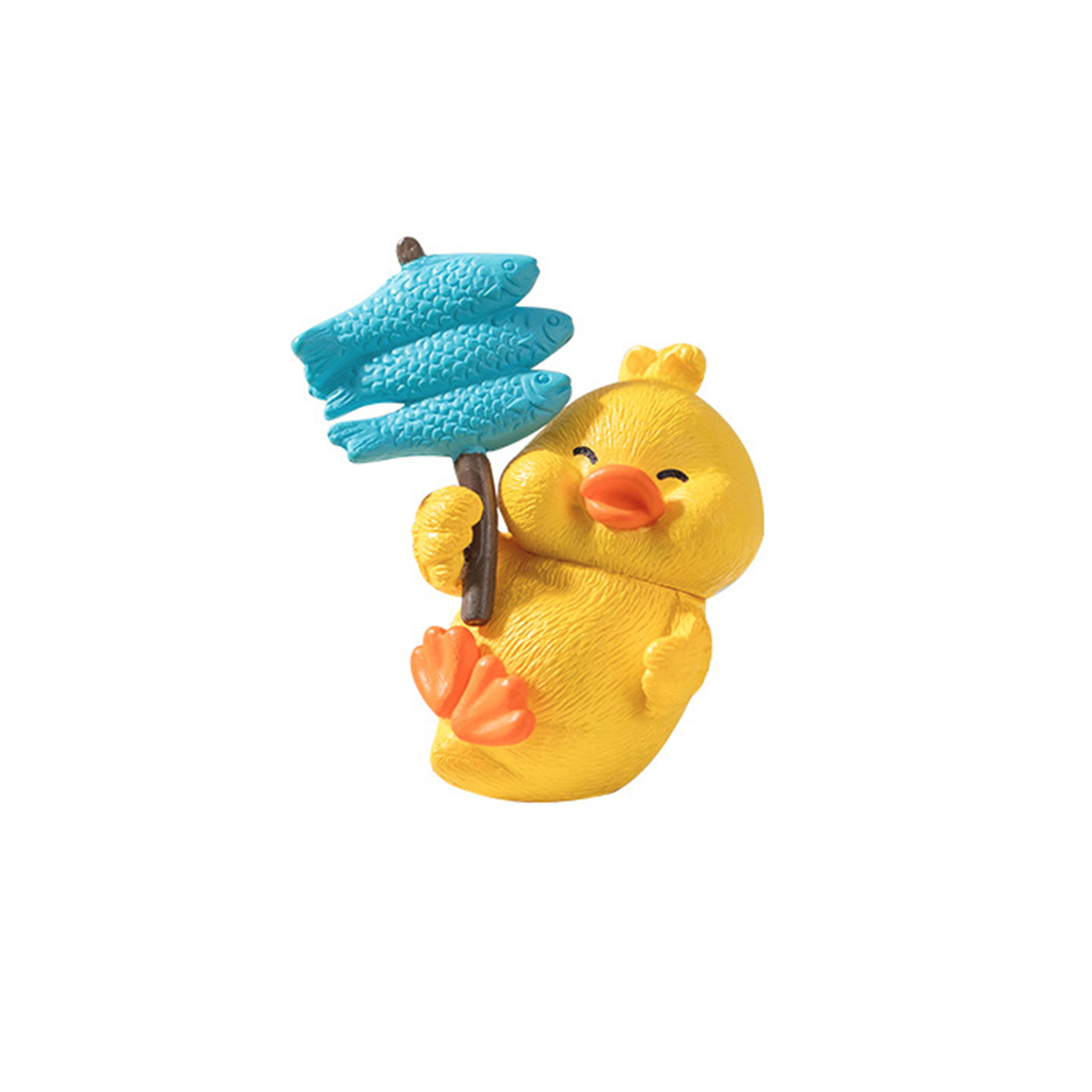 Cute Duck Figurine Vivid Posture Decoration Cartoon Figurines Mini ...
