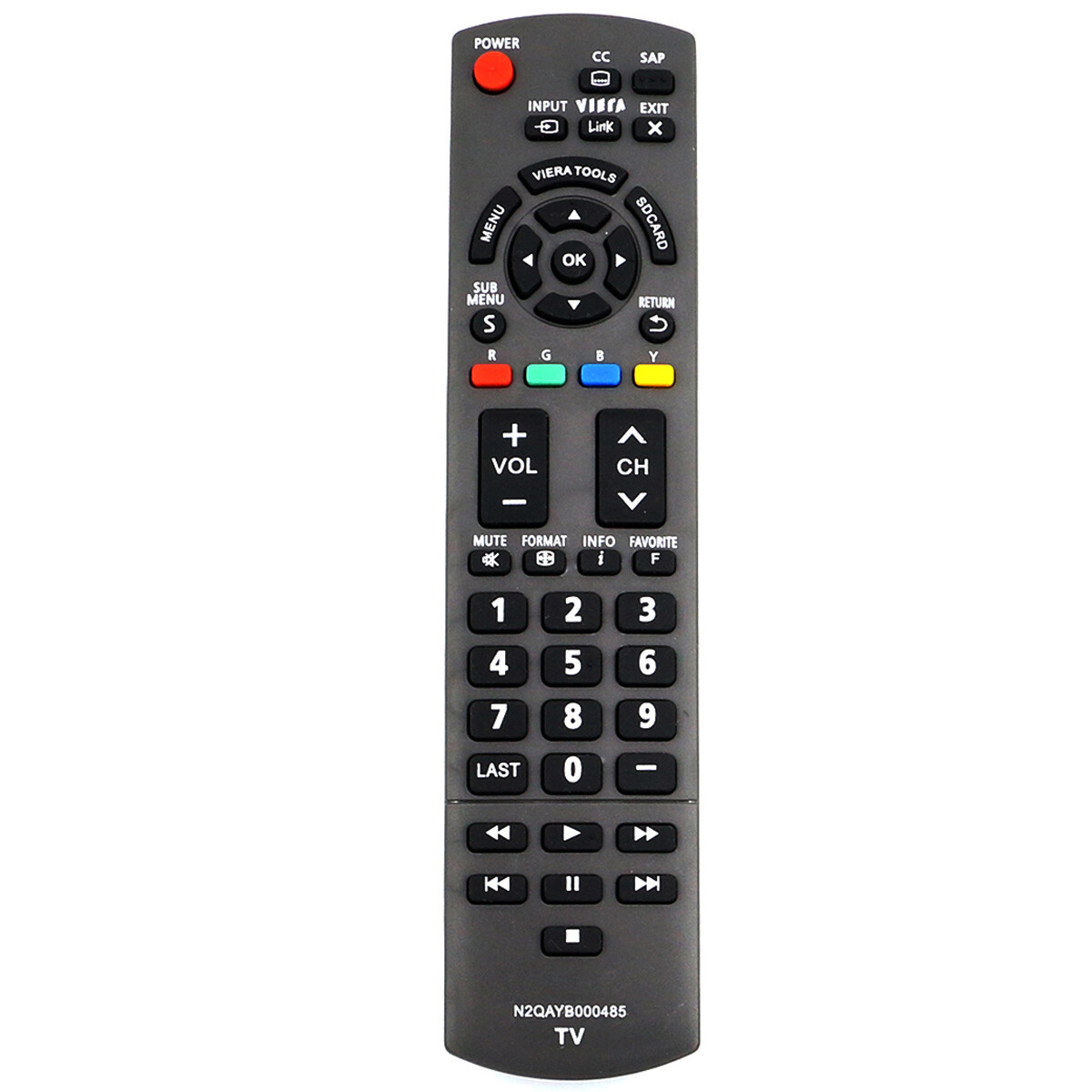 Remote Replace for Panasonic TV TC-L32C22 TC-L32U22 TC-L32X2 TC-L37C22 ...