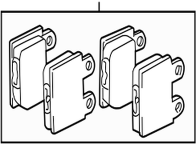 04466-30161 Toyota Pad kit, disc brake, rear 0446630161, New Genuine ...
