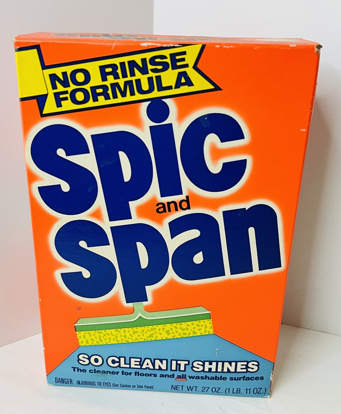 Vintage Spic and Span Cleaning Powder NO RINSE FORMULA 27 oz Dead Stock ...