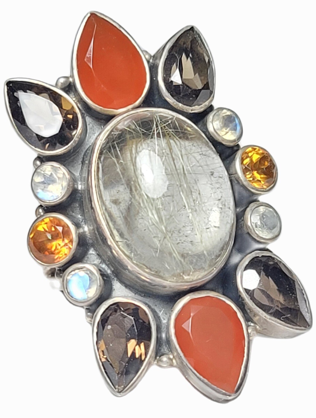 Nicky Butler Raj NB Limited Edition Multi Gemstone Sterling Silver Ring ...