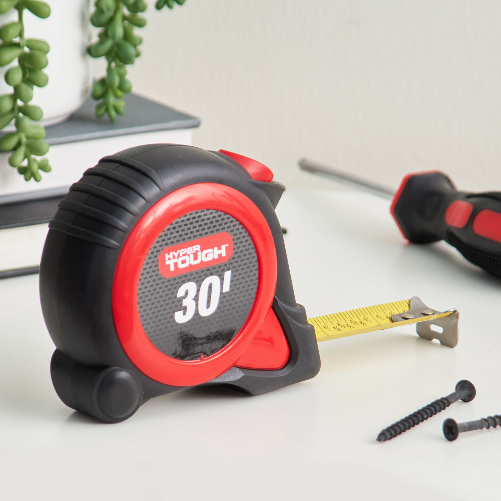Hyper Tough 30-FOOT SELF-LOCKING TAPE MEASURE Automatic Blade • Non ...