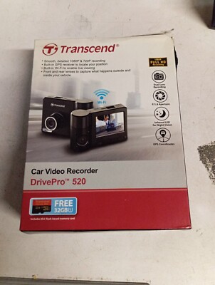 TRANSCEND DrivePro 520 In Car dash Cam Video Recorder - E28 | eBay UK