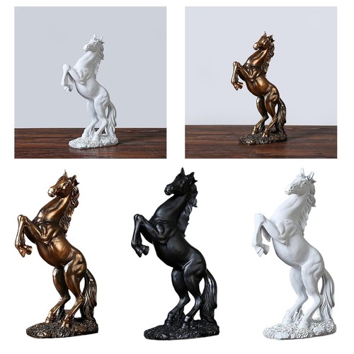 Creative Galloping Horse Statue Miniature Sculpture Art Desktop Figure ...