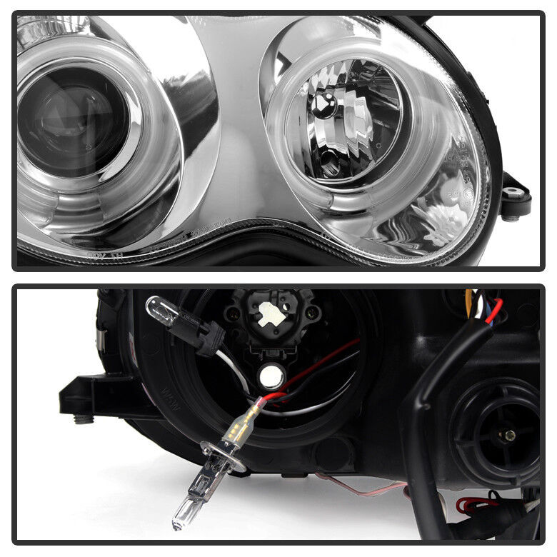 Mercedes Benz 01-07 W203 4Dr C230 C240 C320 C43 Dual Halo Projector ...