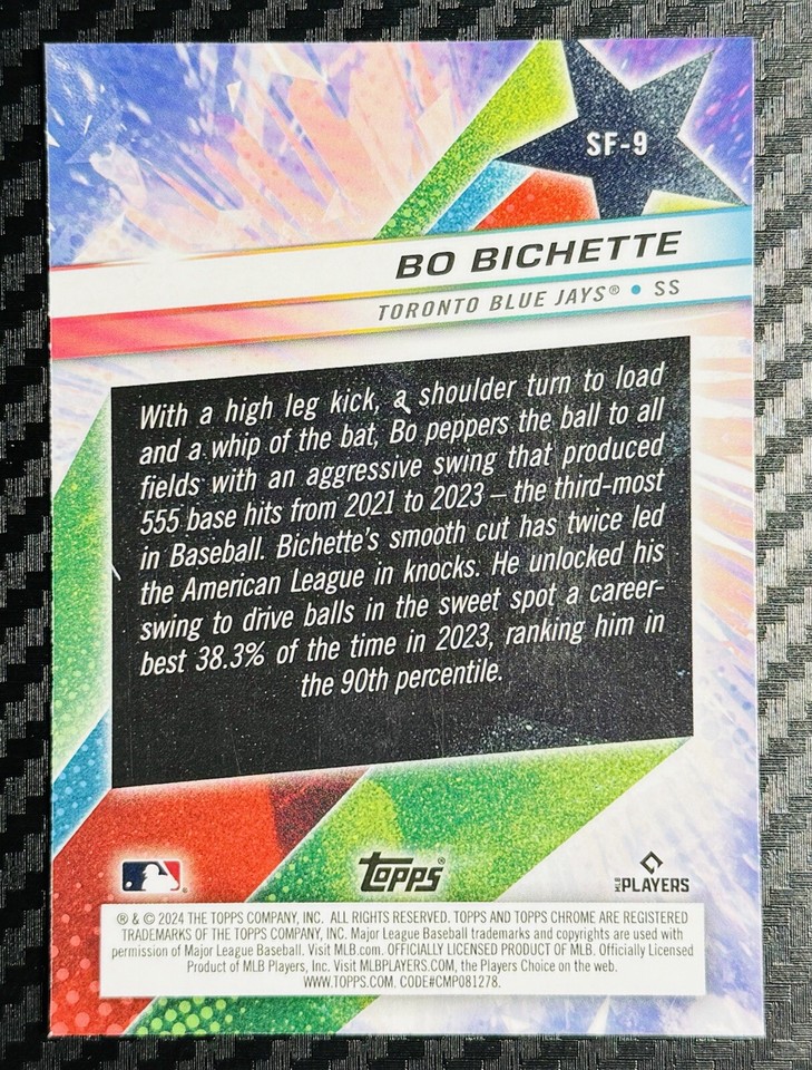 2024 Topps Chrome Cosmic Bo Bichette Starfractor | eBay