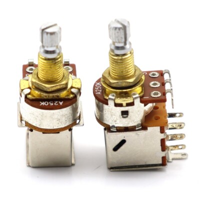 Push Pull Guitar Potentiometer Audio 18mm Split Shaft Tone Control ...