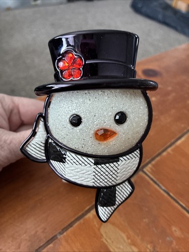 Bath & Body Works Wallflower Light Up Plug In DAPPER SNOWMAN GLITTER ...