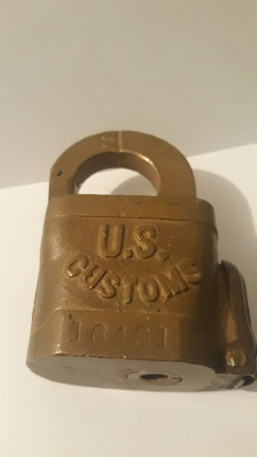Vintage NPRR U.S. CUSTOMS Brass Padlock #16401 S1 - No Key | eBay