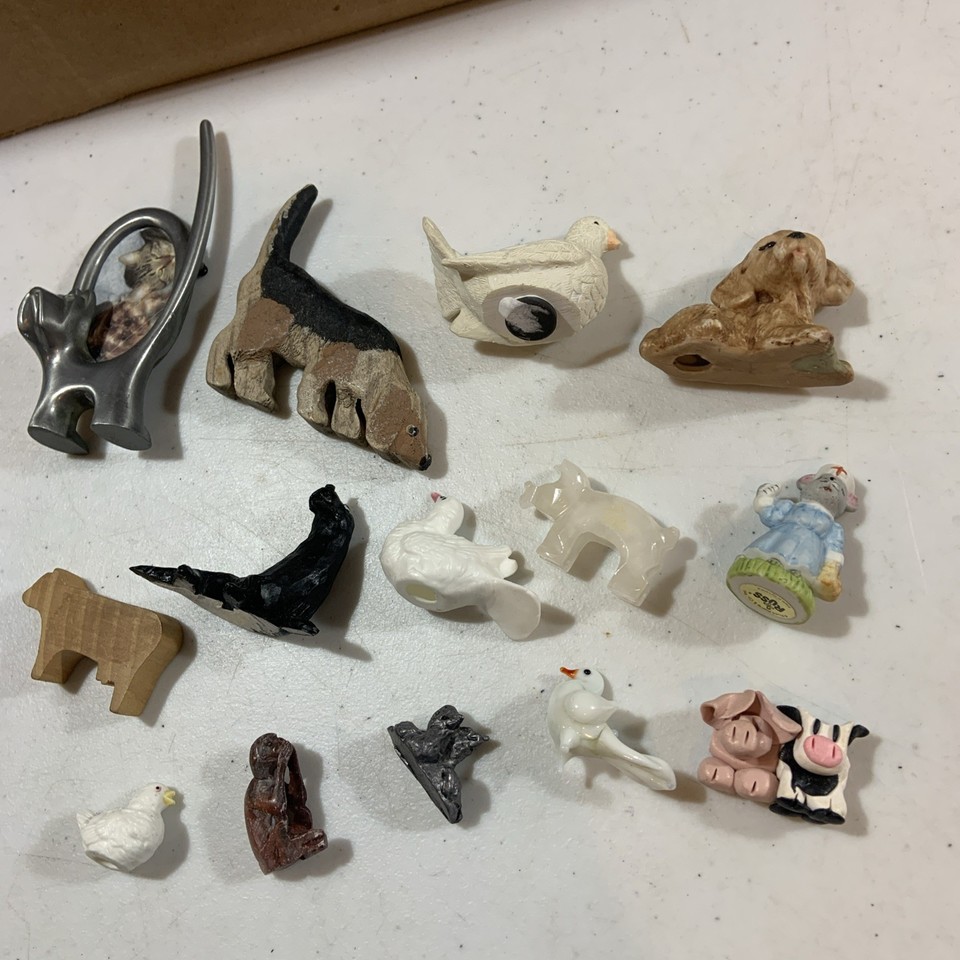 Misc Lot Of 14 Sm Animal Figurines | eBay