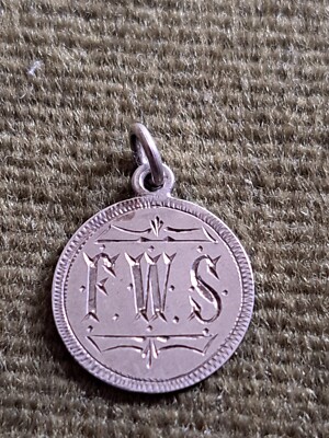 ANTIQUE VICTORIAN SILVER LUCKY THREEPENCE LOVE TOKEN COIN - F.W.S | eBay UK