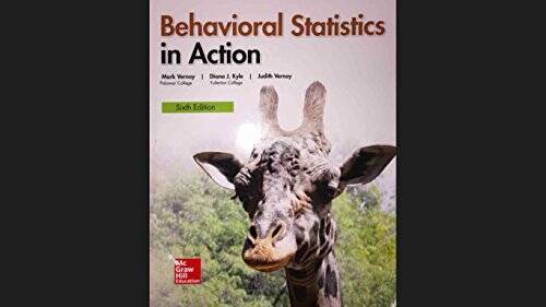 Behavioral Statistics In Action - Paperback By Mark Vernoy - GOOD | eBay