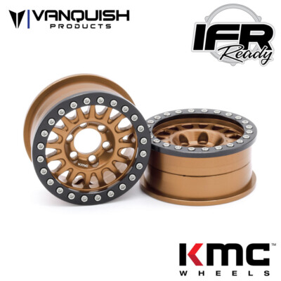 Vanquish VPS07807 1.9 Aluminum KMC KM445 Impact Beadlock Wheels Bronze ...