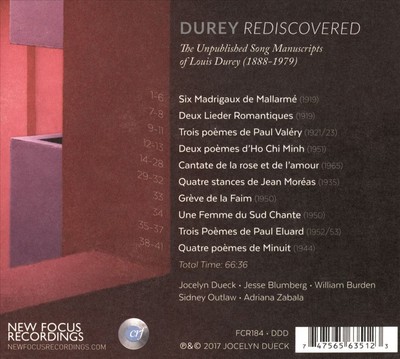 DUREY REDISCOVERED NEW CD 747565635123| eBay