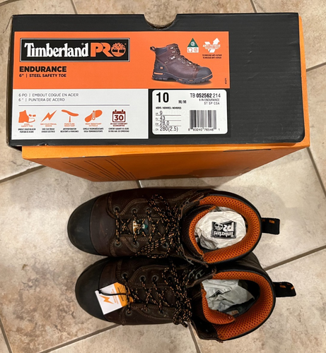 Timberland PRO Men's Endurance Steel Toe Work Boots US 10. Open box ...