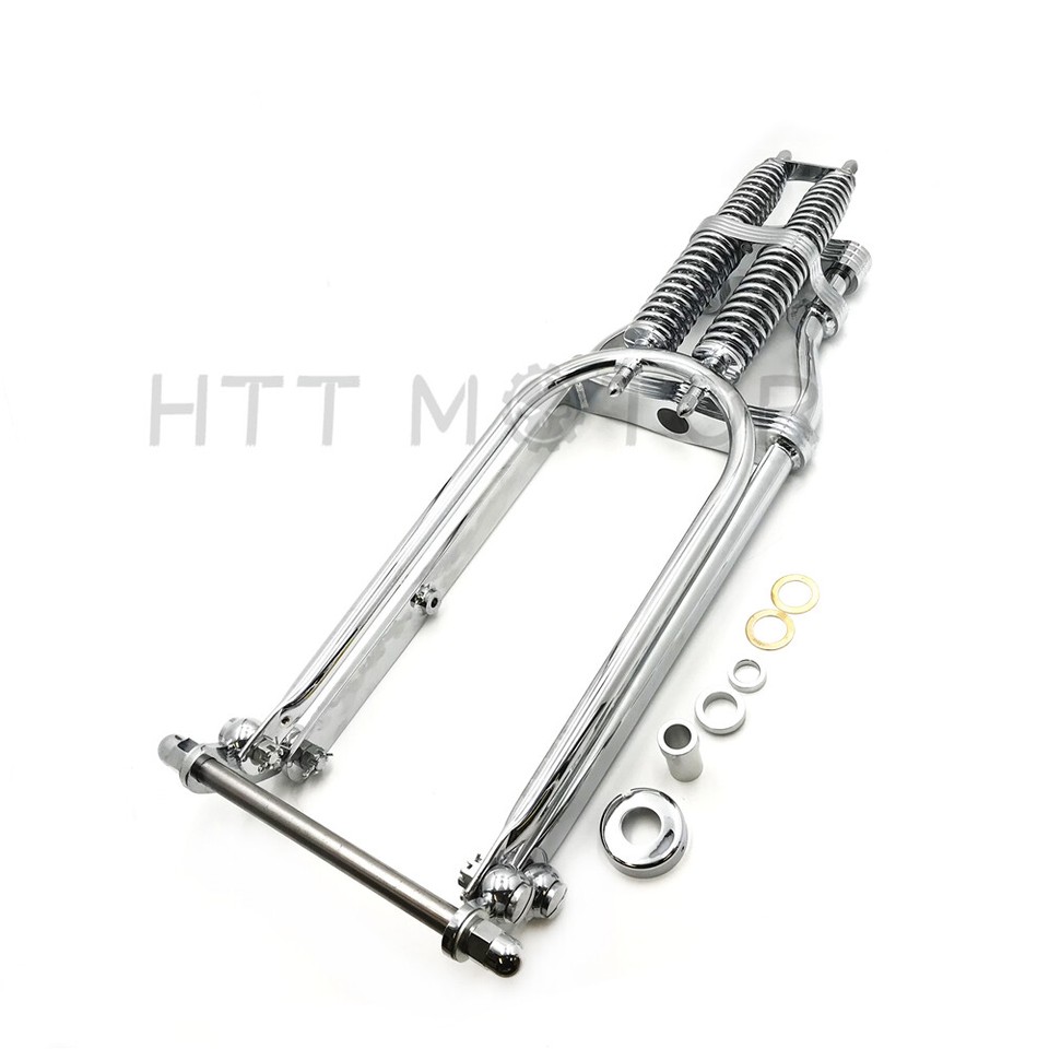 4" Over Chrome Springer Front End Kit Harley Sportster Chopper Softail ...
