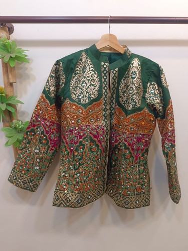 Handmade Pakistani Silk Mirror work Fancy Ladies Jackets | eBay