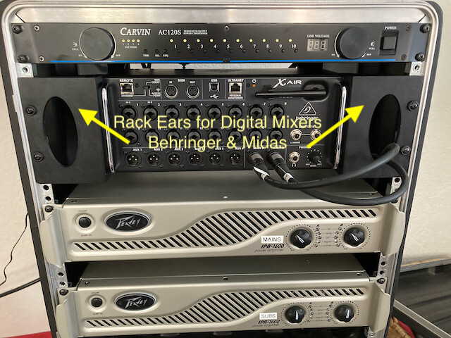 Improved - Rack Ears - Behringer XR16 XR18 SD16 & Midas MR16 MR18 ...