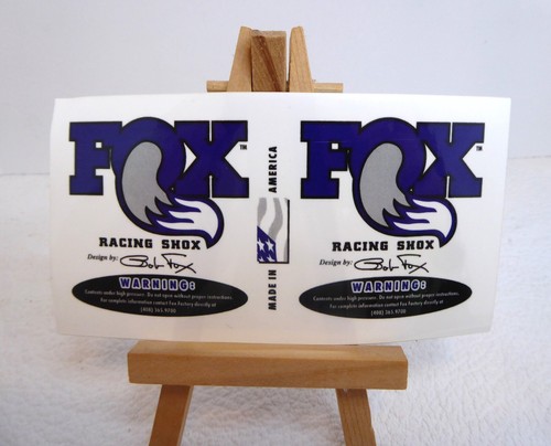 Fox Shock Decal, Snowmobile, Vintage, 5" x 2.5", 3X, White Background ...