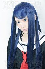 Danganronpa Maizono Sayaka 100cm Blue Black Cosplay Party Wig for sale ...