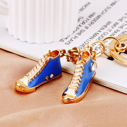 Stylish Mini High Top Shoe Keyring With Colorful Rhinestones Perfect ...