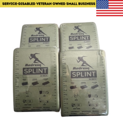 4-Pack Combat Medical Splints – 24" Tactical Field Splints for IFAKs ...