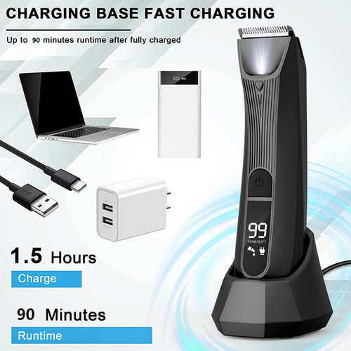 Manscape Beard Trimmer for Men Cordless Hair Mustache Trimmer with LED ...