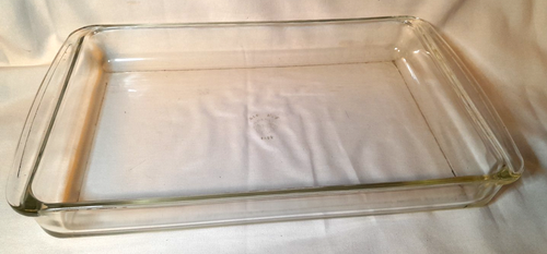 Vintage PYREX #233 Clear Glass 3qt Casserole Baking Dish 15x9 Wide ...