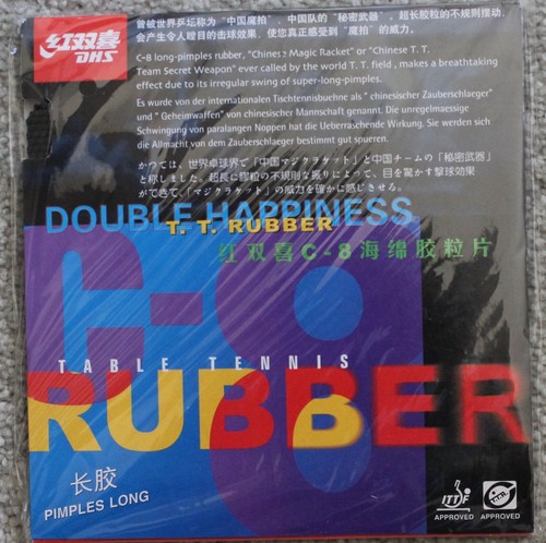 DHS C8 / C-8 Long-pips Table Tennis Rubber OX(NO Sponge), Chinese Magic ...
