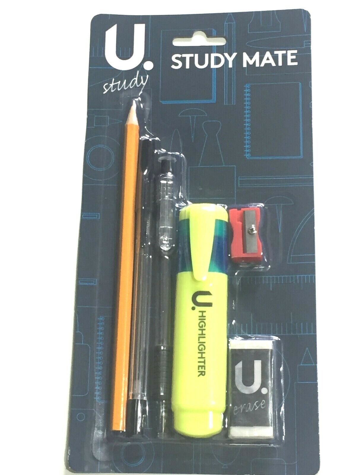 8PC MATH SET FOR BACK TO SCHOOL HOME WORK OFFICE GEOMETRY BOX RULER ...