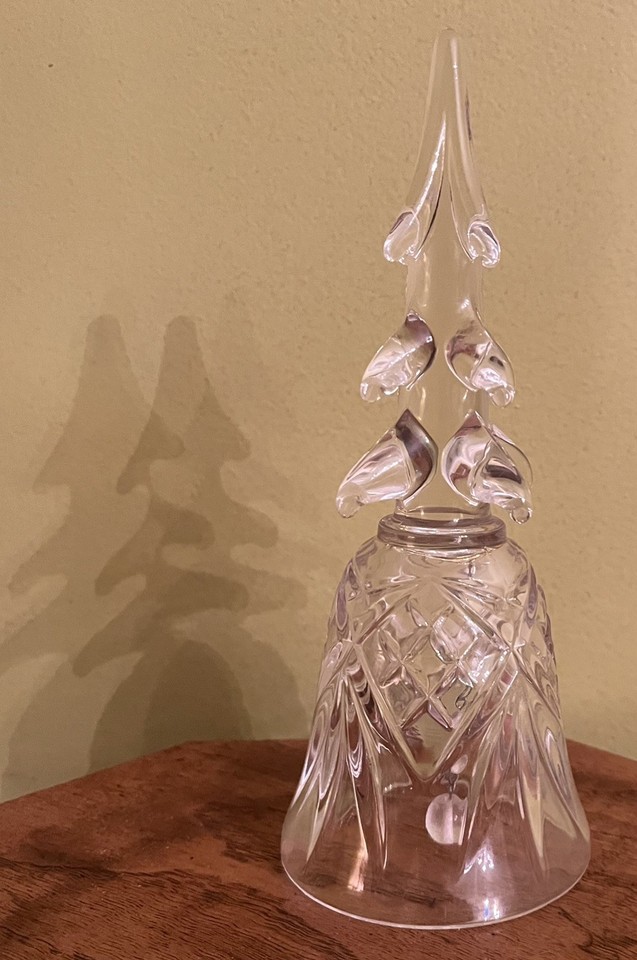 Vintage 24% Lead Crystal Taste Setter by Sigma Christmas Tree Bell | eBay