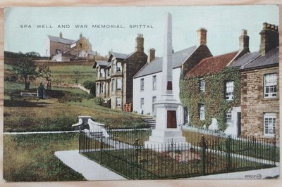 P/U 1928 Wm FORD PRINTED POSTCARD SPA WELL & WAR MEMORIAL SPITTAL ...