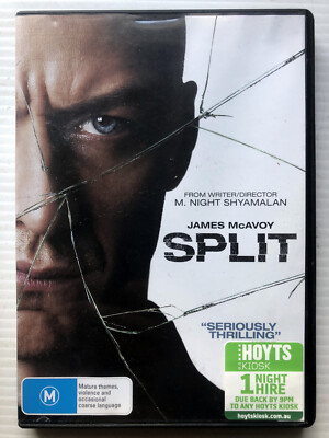 SPLIT (Jame McAvoy DVD, 2017) PAL Regions 2, 4 & 5 - LIKE NEW ...