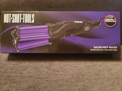 Hot Shot Tools Helen Of Troy Salon Deep Waver Iron Ceramic Tourmaline ...