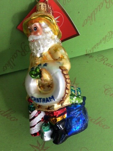 Christopher Radko Seaboard Santa Glass Ornament | eBay