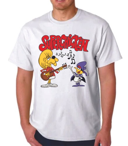 SUPER CHICKEN & FRED SING T-SHIRT - Cartoon JAY WARD HANNA BARBERA TEE ...