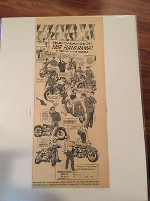 Early 1962 Harley Davidson Fun-o-Rama Magazine Ad | eBay