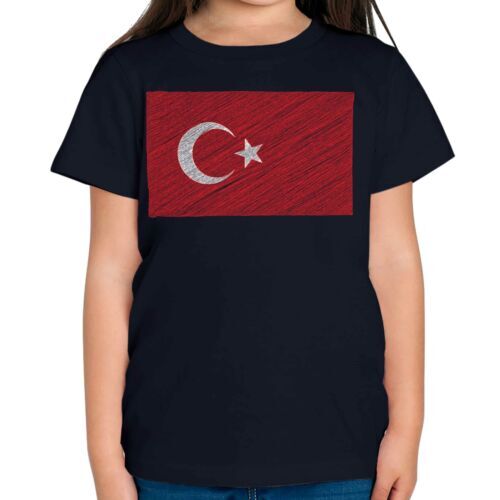 TURKEY SCRIBBLE FLAG KIDS T-SHIRT TEE TOP GIFT TÜRKIYE TURKISH | eBay ...