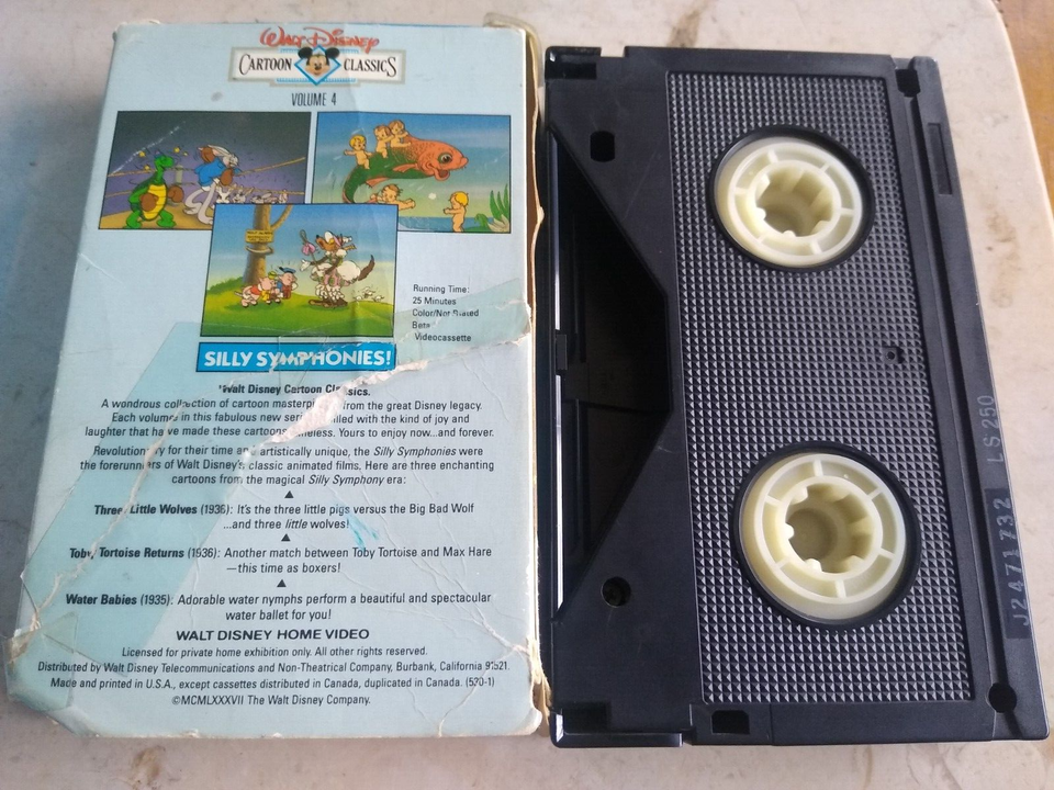 1987 WALT DISNEY CARTOON CLASSICS: SILLY SILLY SYMPHONIES BETA/BETAMAX ...