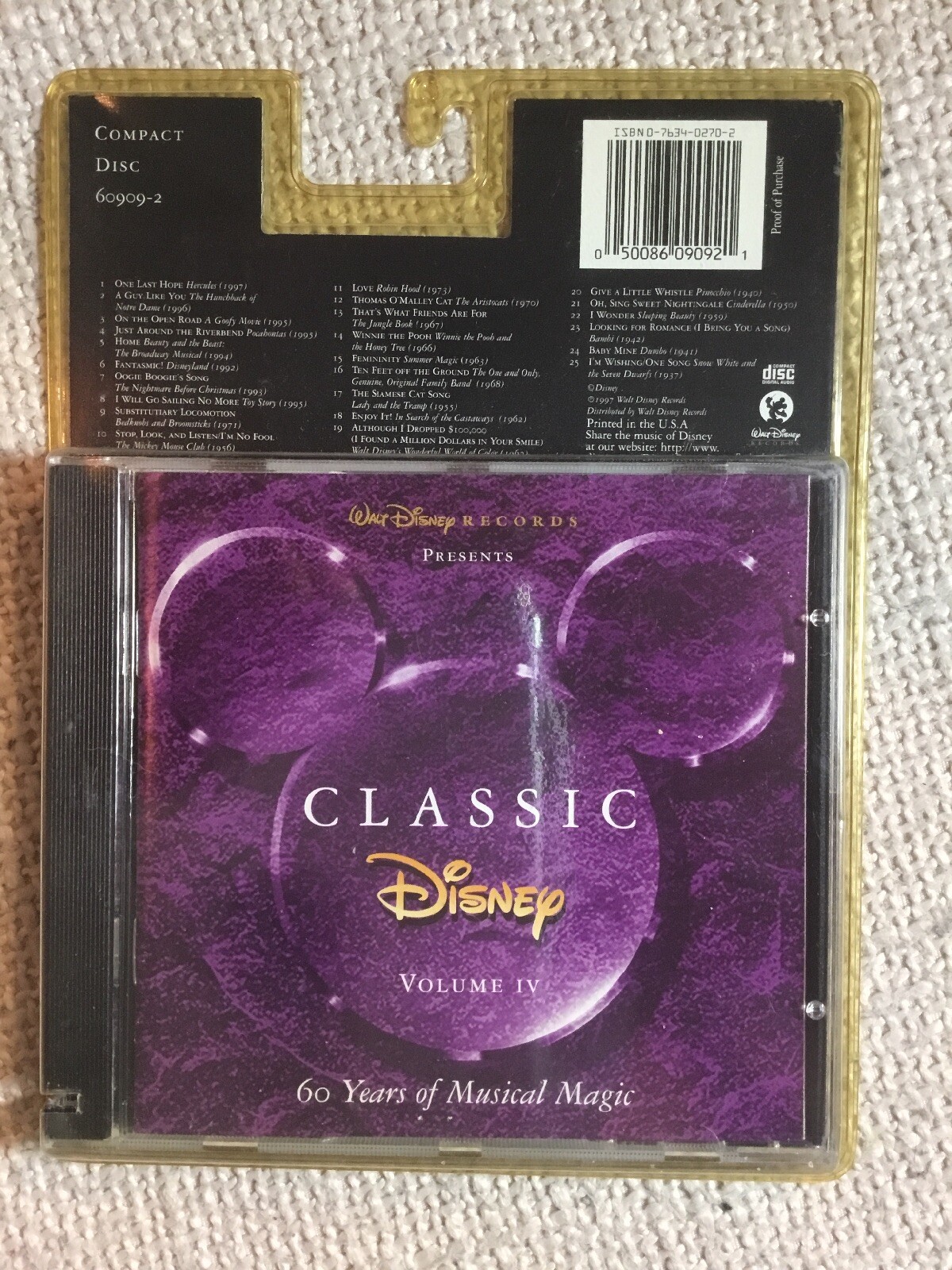 CLASSIC DISNEY, VOL. 4: 60 YEARS OF MUSICAL MAGIC - V/A - CD - SEALED ...